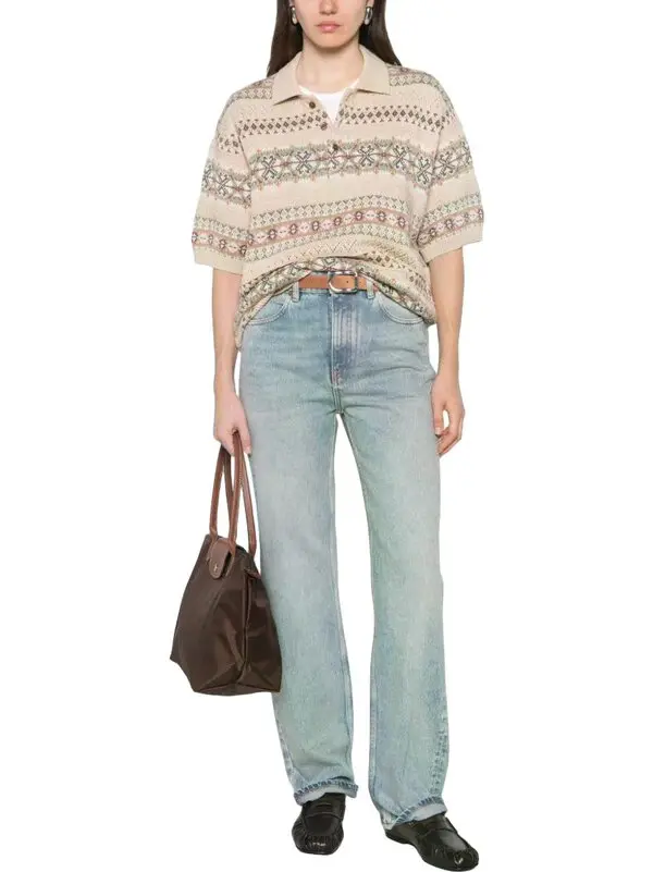 GOLDEN GOOSE Cotton Straight-leg Jeans - Blue
