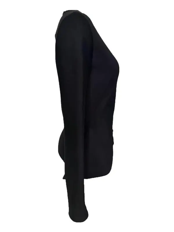 Roland Mouret Peplum Hem Diagonal Zip Jacket - Black