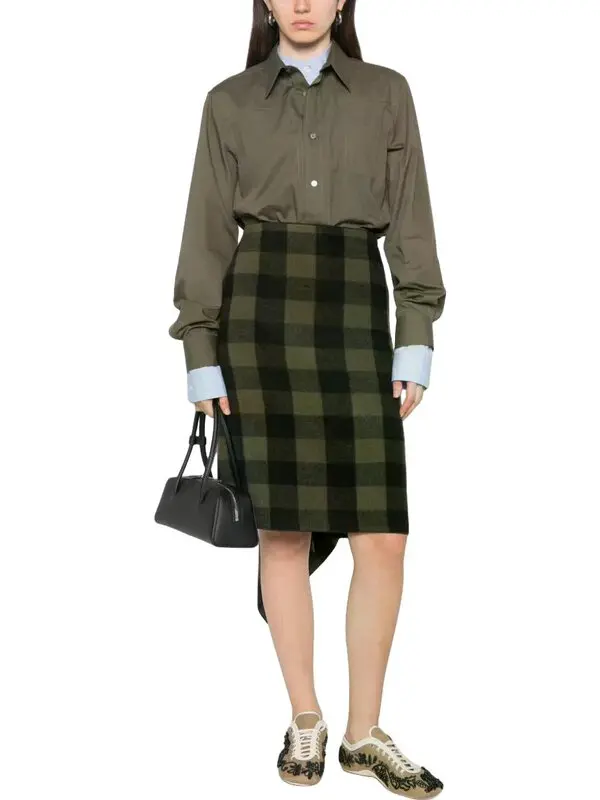 N°21 Embroidered Shirt - Green