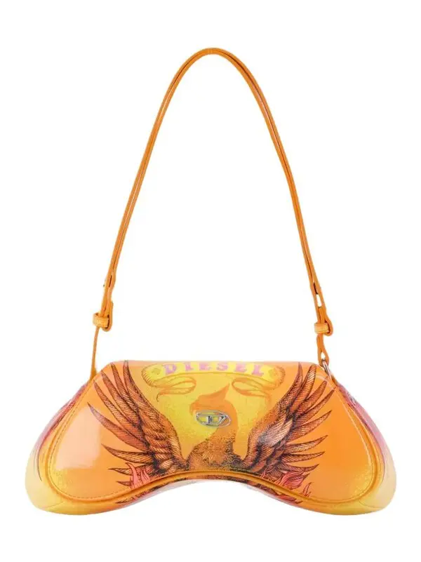 DIESEL® Graphic Print Shoulder Bag - Orange