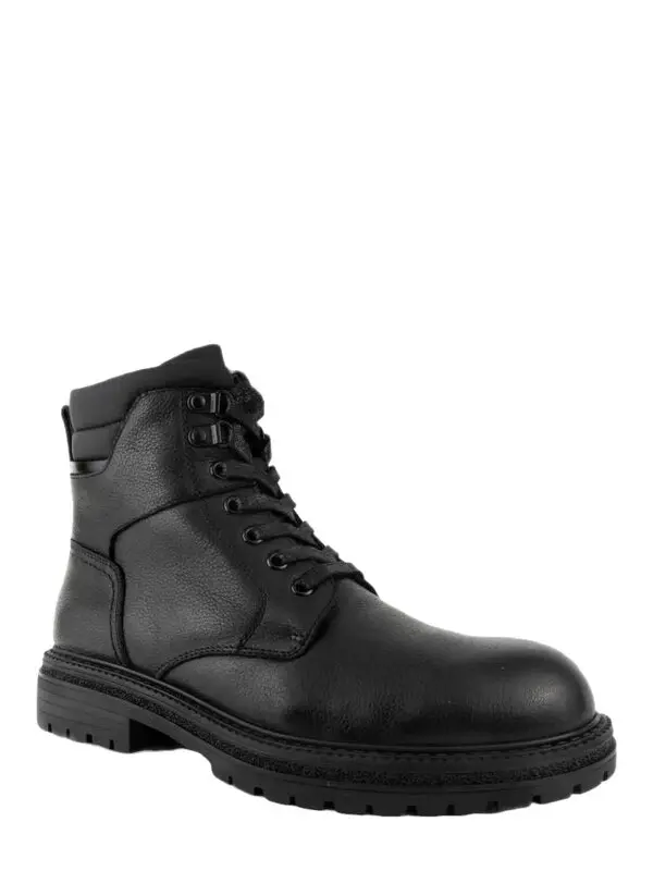 SERGIO MORETTI FIRENZE Lace-up Combat Boots - Black
