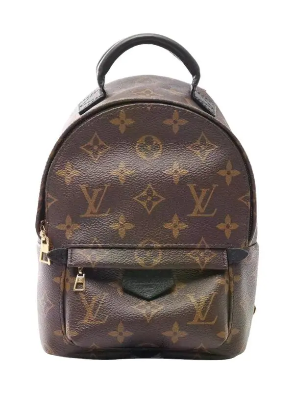 LOUIS VUITTON Mini Palm Springs Monogram Canvas Backpack - Brown