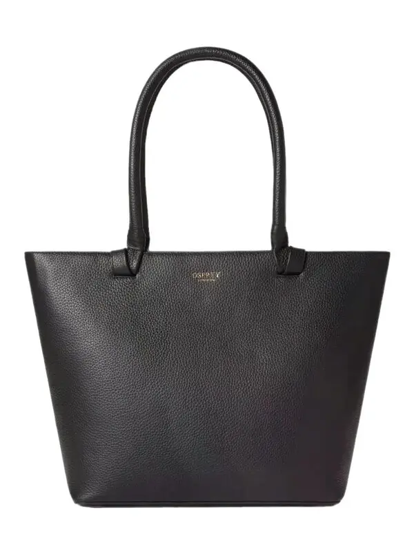 OSPREY Collier Leather Tote Bag - Black