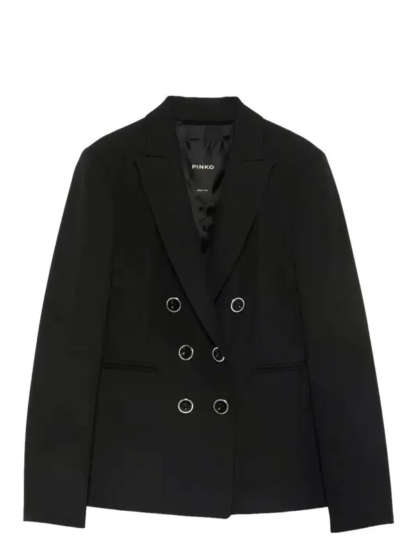 Pinko Alexia Double-breasted Blazer - Black