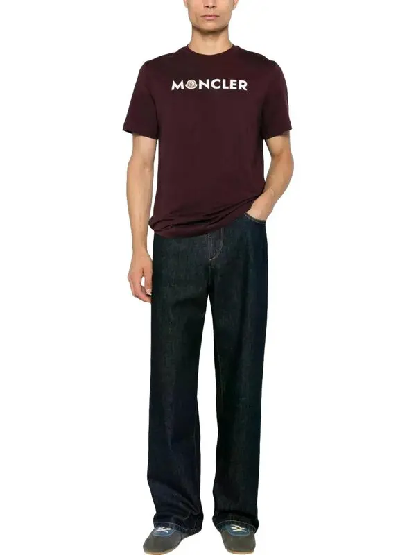 Moncler Logo-print Cotton T-shirt - Red