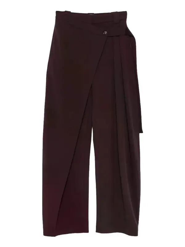 Pinko Wrap Front Trousers - Red
