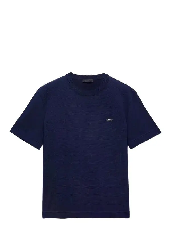 Prada Cotton Crew-neck Sweater - Blue