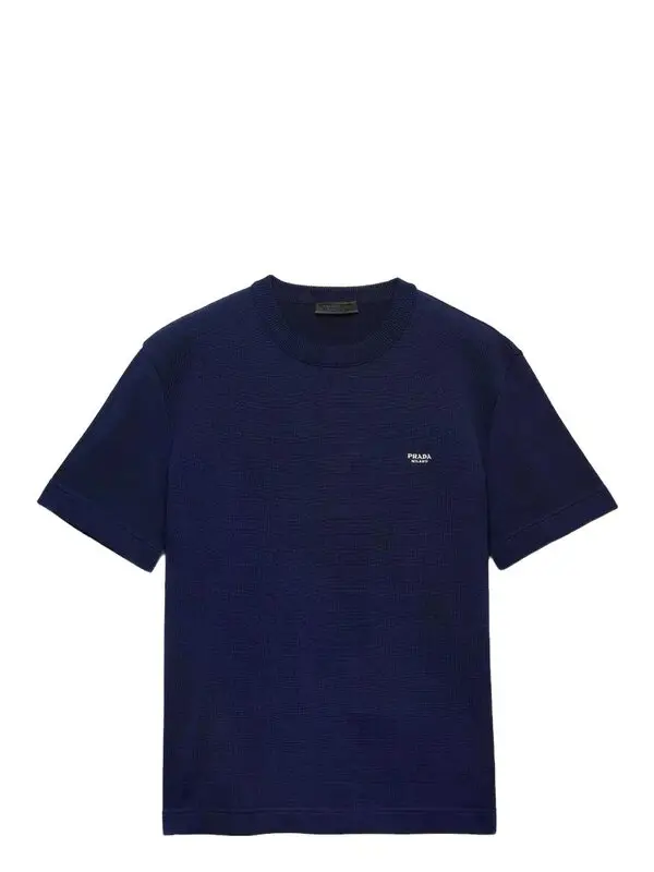 Prada Cotton Crew-neck Sweater - Blue