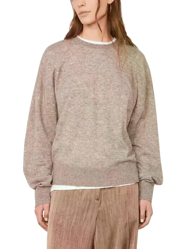 Officine Générale Crew Neck Long Sleeve Sweater - Neutrals