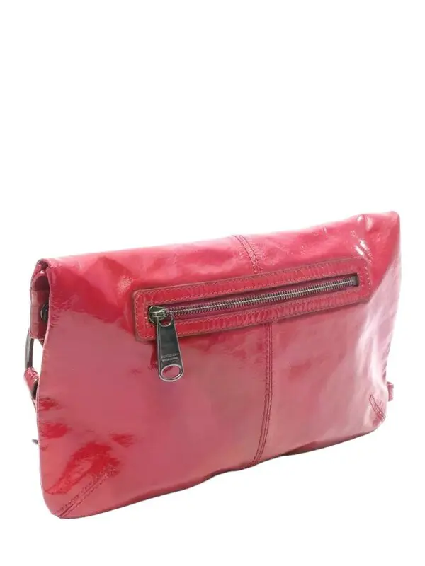 Burberry Patent Leather Shoulder Bag - Red