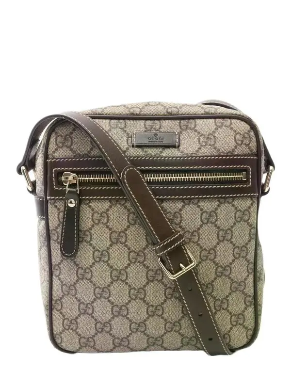 Gucci Gg-supreme Monogram Shoulder Bag - Neutrals