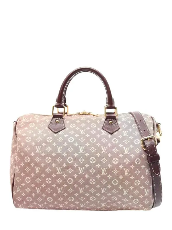 LOUIS VUITTON Speedy Bandouliere 30 Monogram Idylle Canvas Tote Bag - Red