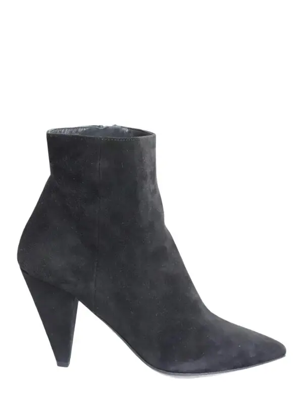 Prada Suede Pointed-toe Ankle Boots - Black