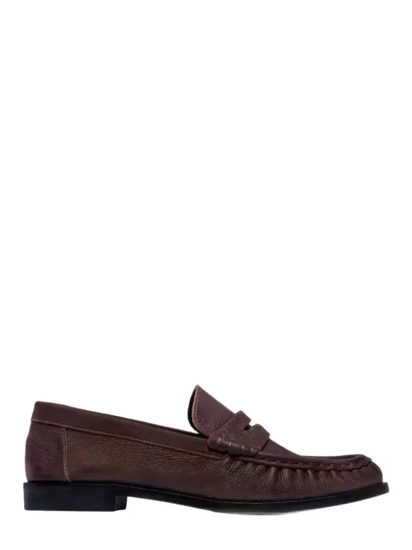 Bernardo Tilda Leather Loafers - Brown
