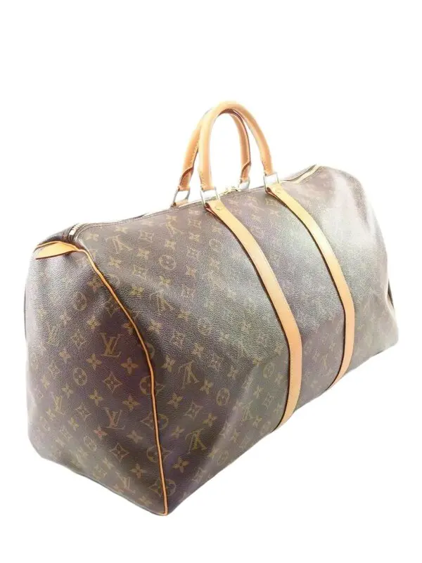 LOUIS VUITTON Monogram Keepall 55 Holdall - Brown
