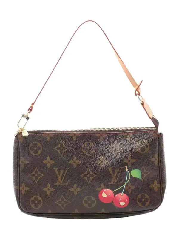LOUIS VUITTON Monogram Cerises Shoulder Bag - Brown