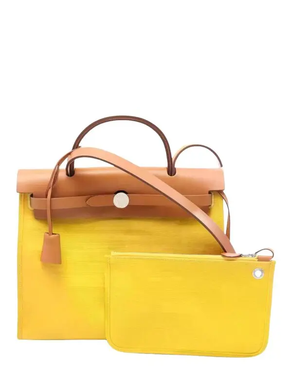 Hermès Herbag Zip Handbag - Yellow