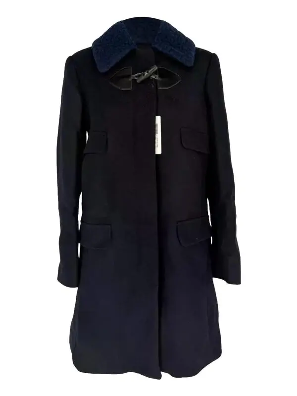 See By Chloé Shearling Collar Duffle Coat - Blue