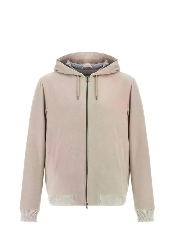 Herno Resort Drawstring Hoodie - Neutrals