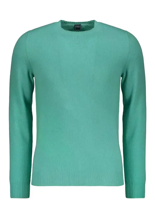 Fedeli Cashmere Crew Neck Sweater - Green