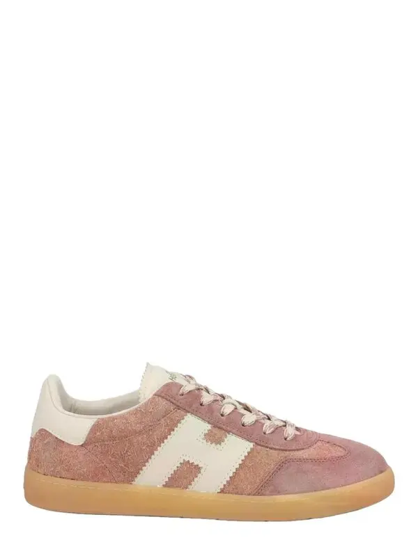 Hogan Paneled Logo-patch Sneakers - Pink