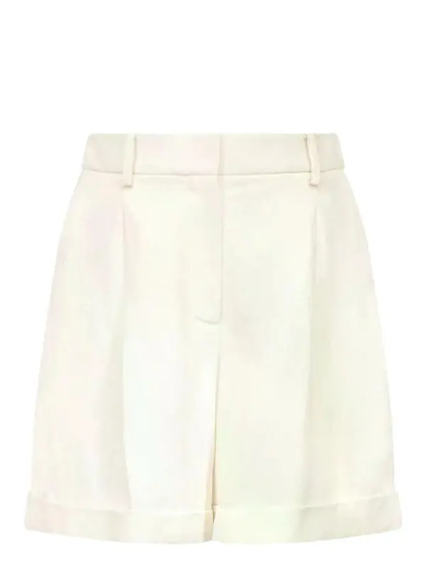 TWP Pleated Turn-up Shorts - Neutrals