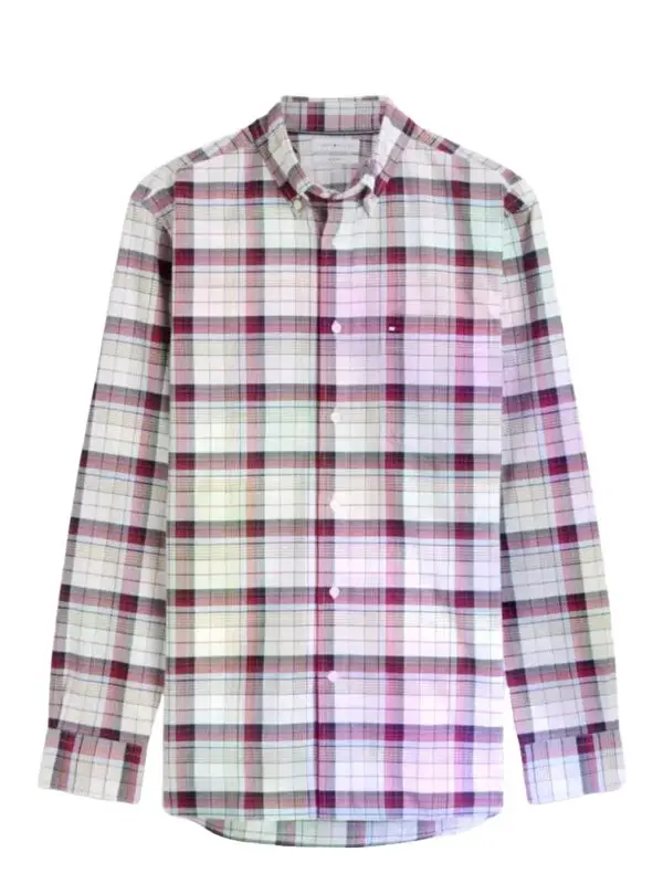 Tommy Hilfiger Check-print Button-down Shirt - White