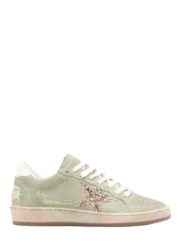 GOLDEN GOOSE Ball Star Suede Sneakers - Green