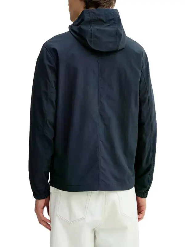 Marc O'polo Hooded Logo-print Jacket - Blue