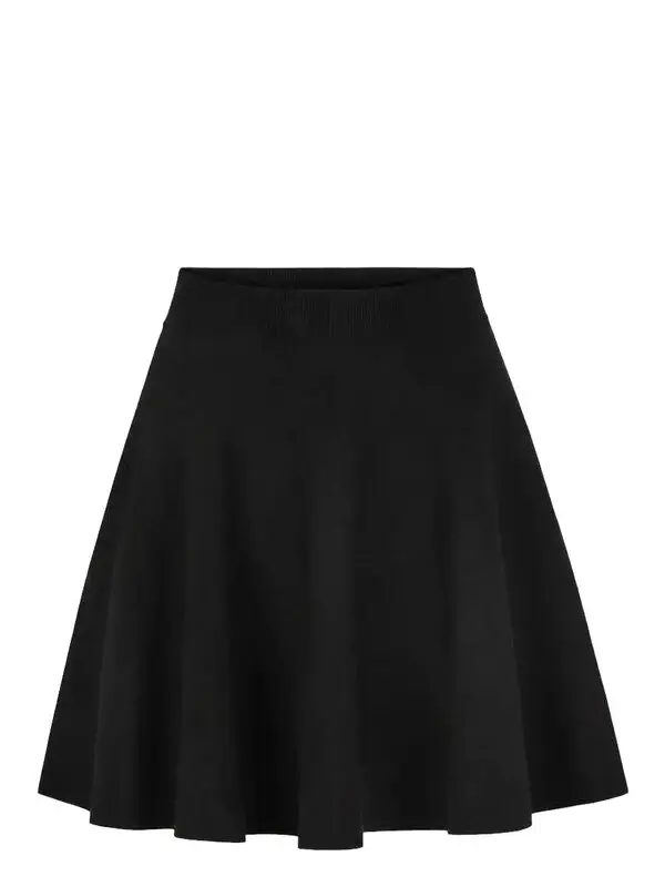 Nina Ricci Contrast-trim Skater Mini Skirt - Black