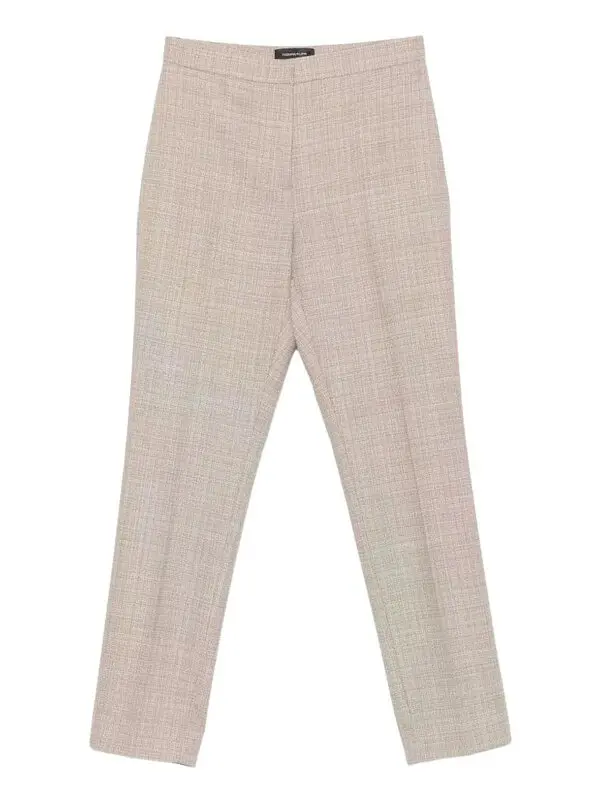 Fabiana Filippi Textured Slim-fit Trousers - Neutrals