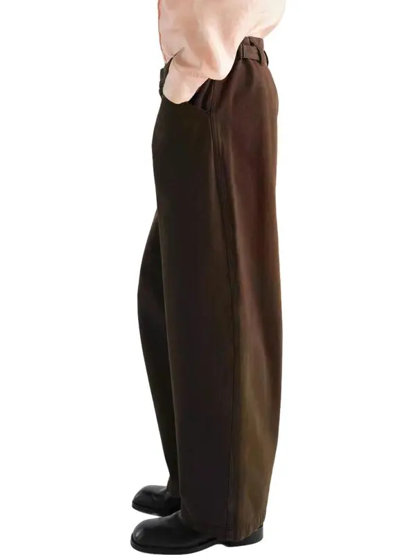 LEMAIRE Oversized Workwear Trousers - Brown