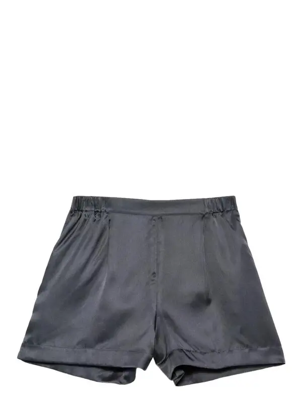 Carine Gilson Satin Shorts - Grey