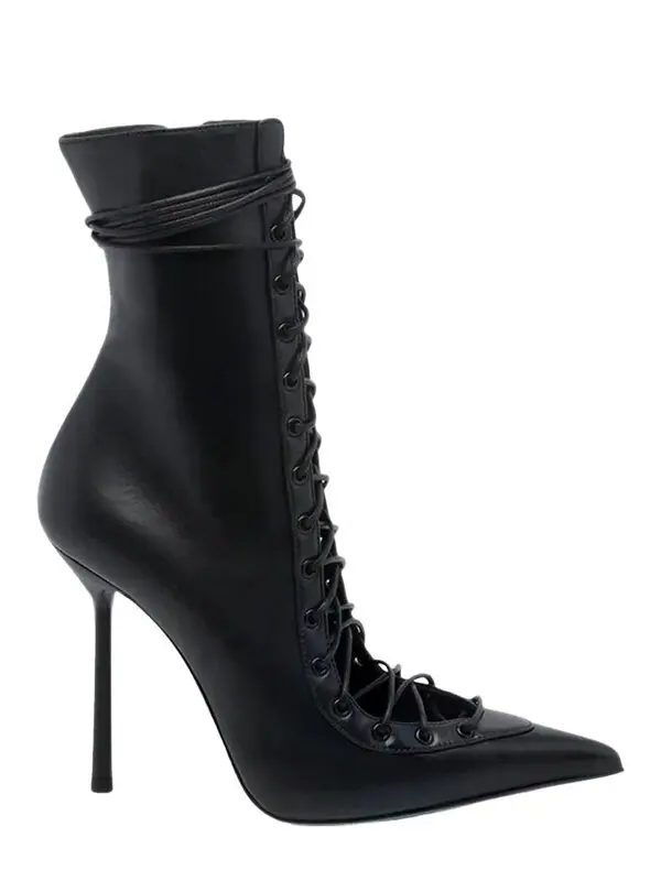 LE SILLA Colette Lace-up Ankle Boots - Black