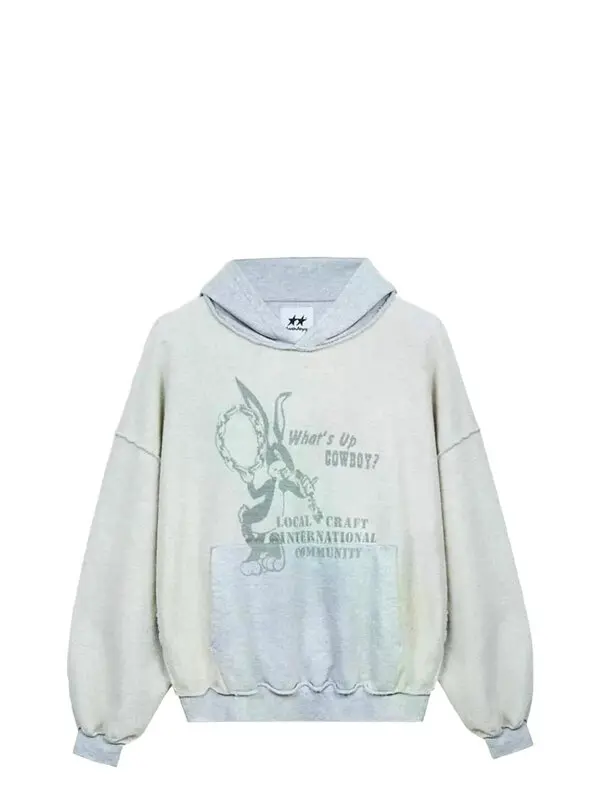 TWOJEYS Graphic-print Hoodie - Grey