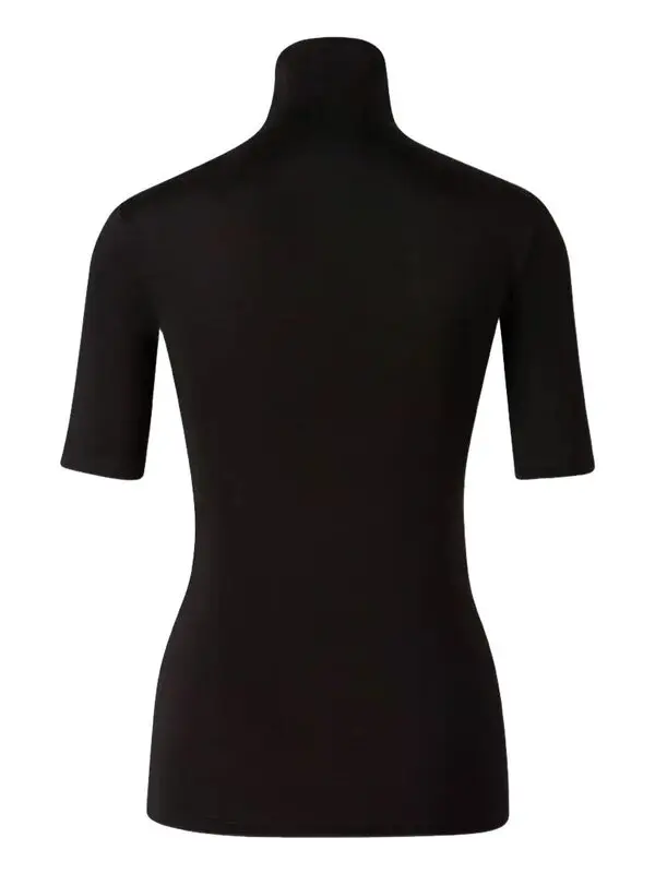 Off-White High-neck Logo T-shirt - Black