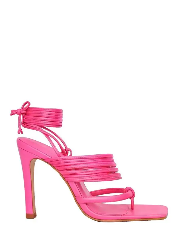 AMIR SLAMA Multi-strap Tie-fastening Sandals - Pink