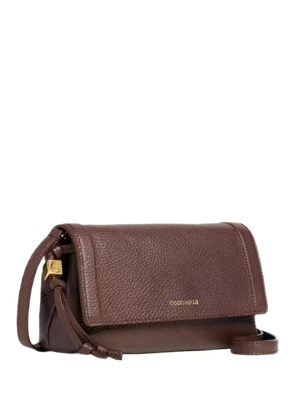 COCCINELLE Grainy Leather Shoulder Bag - Red