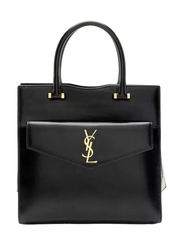 Saint Laurent Monogram Uptown Tote Bag - Black