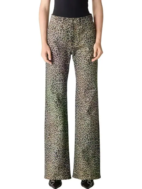R13 Jane Jean Cheetah-print Jeans - Neutrals
