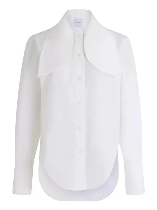 PATOU Oversized Collar Long-sleeve Shirt - White