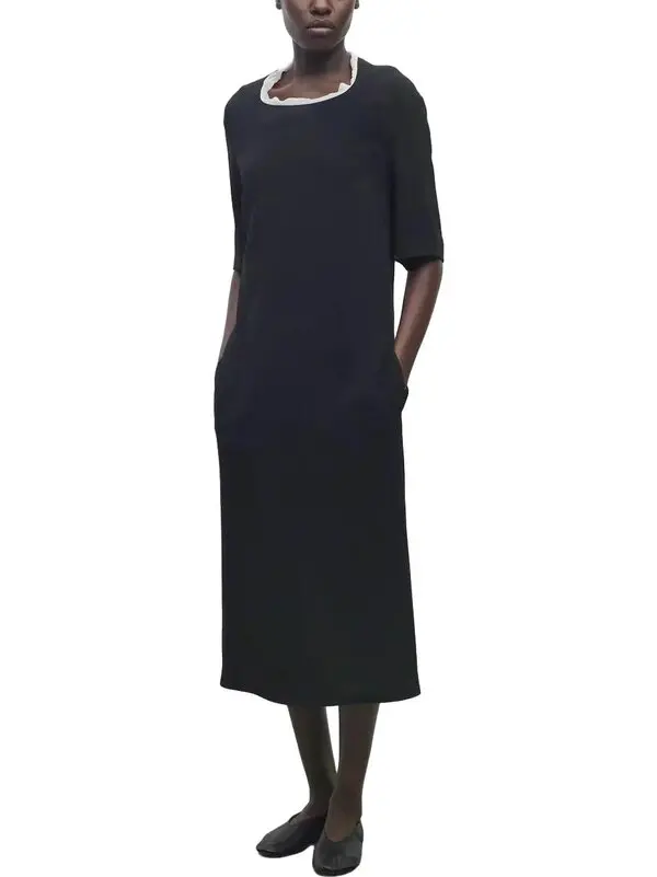THE ROW Short-sleeved Dress - Black