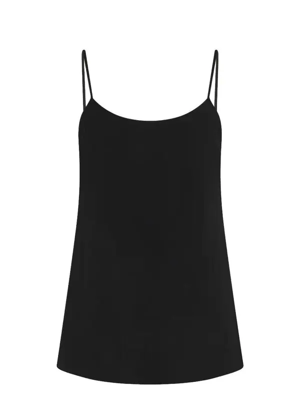 Alberta Ferretti Sleeveless Spaghetti Strap Top - Black