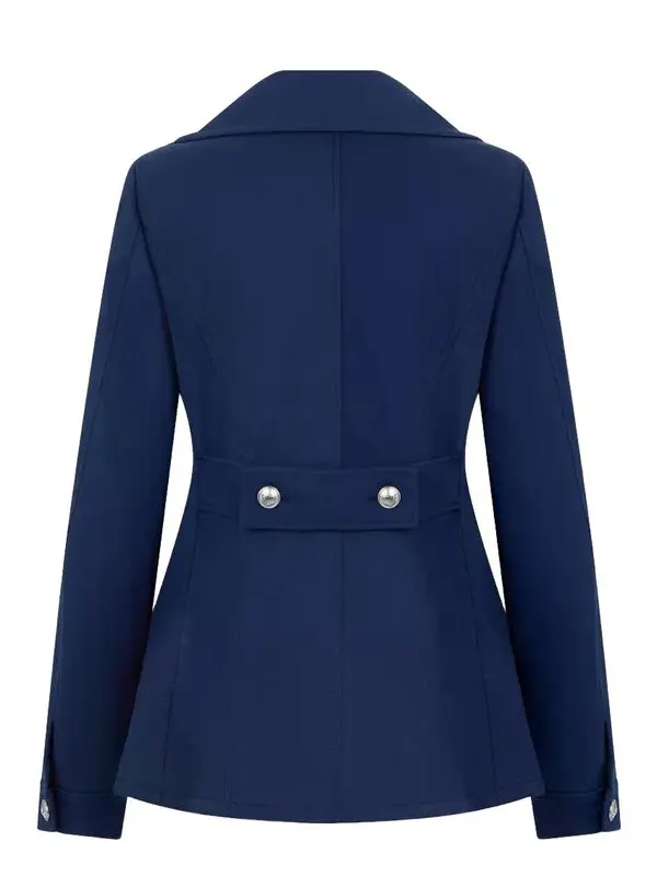Alberta Ferretti Double-breasted Lapel-collar Jacket - Blue
