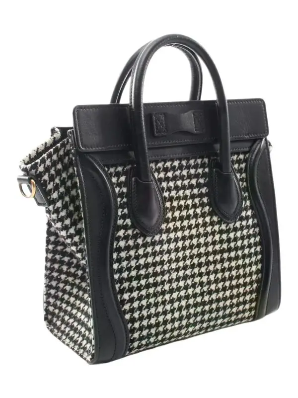 Celine 2010s Nano Luggage Two-way Handbag - Black