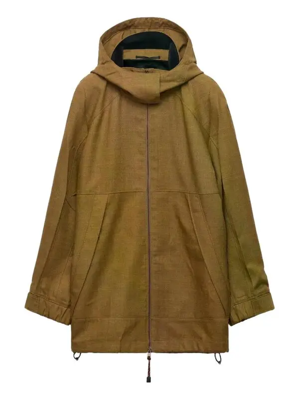 Prada Mélange Hopsack Wool Jacket - Brown