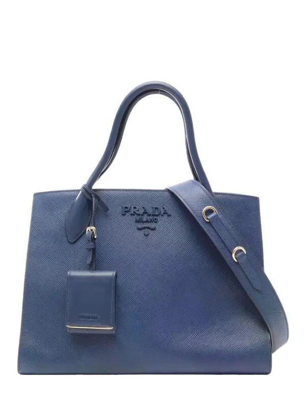 Prada Saffiano Leather Handbag - Blue