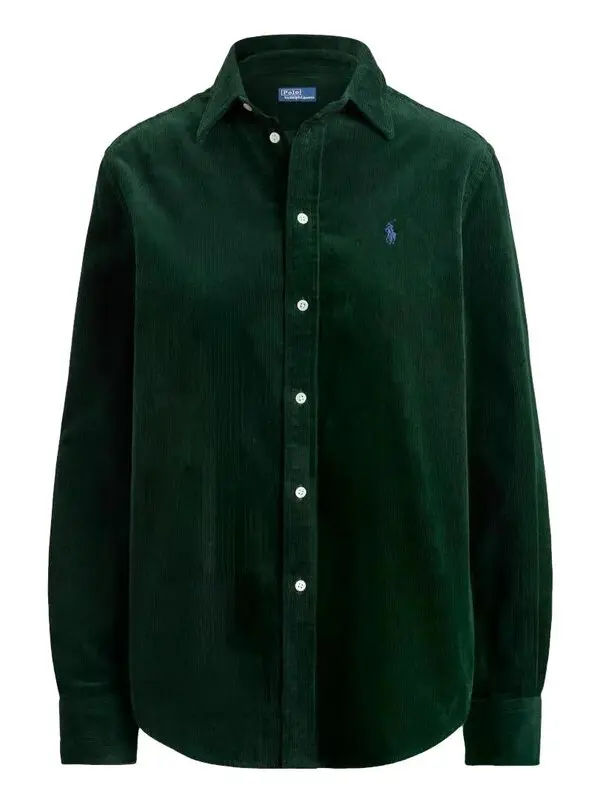 Polo Ralph Lauren Embroidered Corduroy Shirt - Green