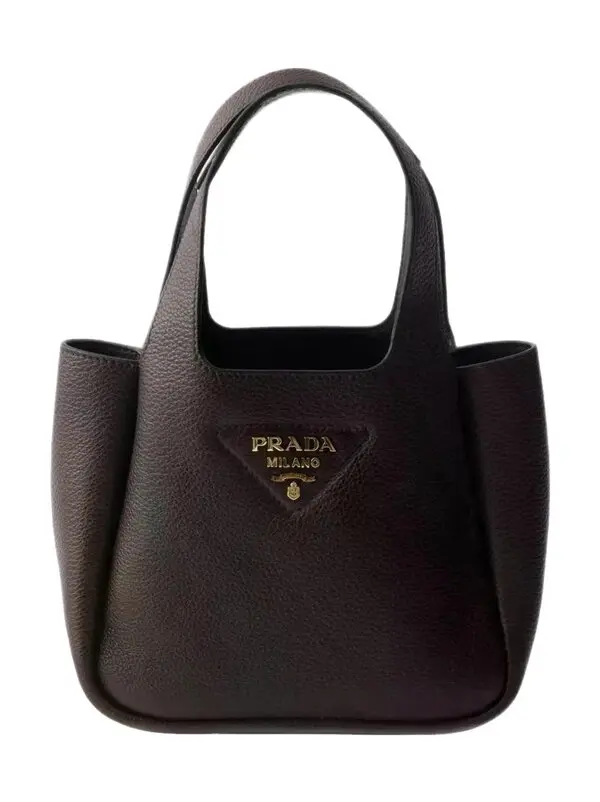 Prada Liaison Mini Leather Handbag - Brown