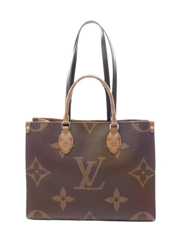 LOUIS VUITTON Onthego Mm Monogram Tote Bag - Brown